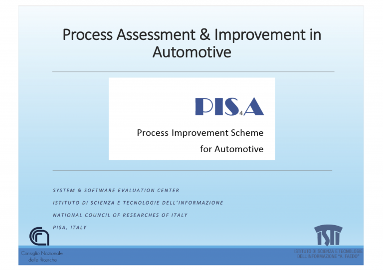 Process Assessment & Improvement in Automotive – the PISA Model ...